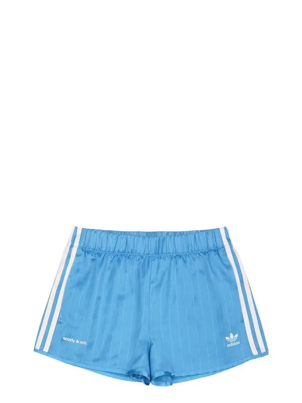 Adidas Originals X Sporty & Rich Track Shorts - Baby Blue/cream