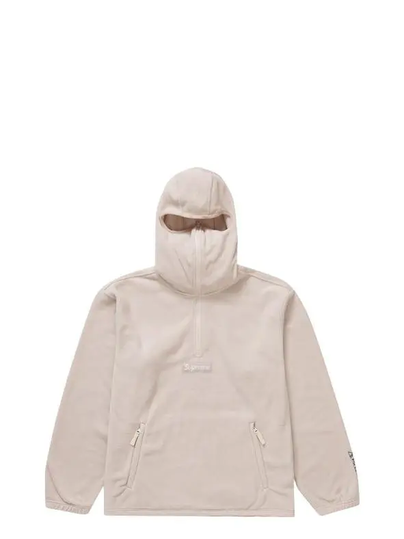 Supreme Polartec Facemask Half Zip Pullover - Stone