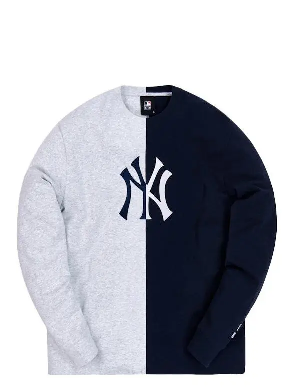 Kith For Major League Baseball New York Yankees Split Long Sleeve Tee Shirt - Multicolor
