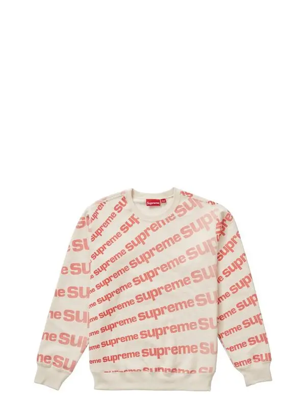 Supreme Radial Crewneck Sweatshirt - Natural
