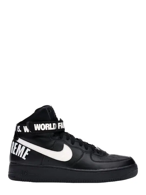 Nike Force 1 High Top Sneakers - Black/white