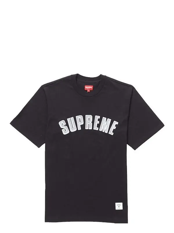 Supreme Printed Arc Short Sleeve Top - Black