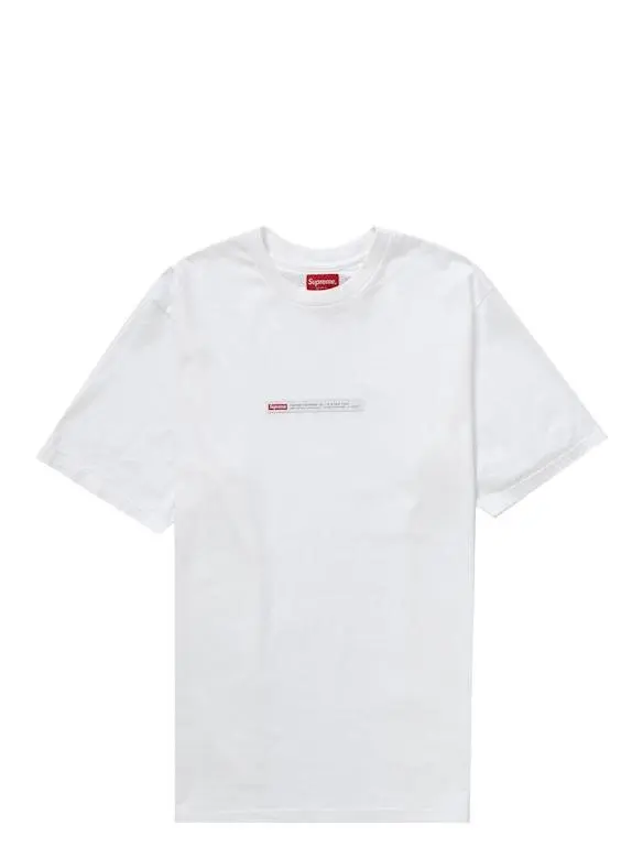 Supreme Property Label Short Sleeve Top - White