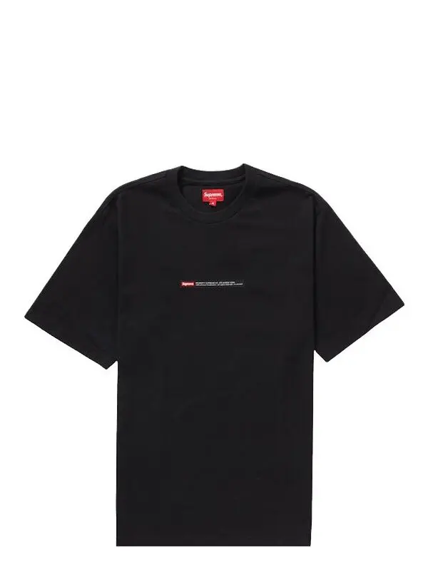 Supreme Property Label Short Sleeve Top - Black