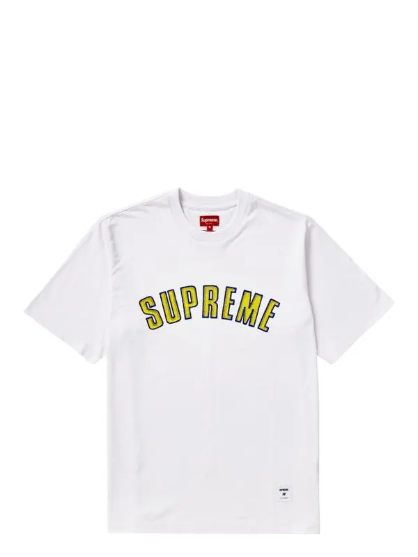 Supreme Printed Arc Short Sleeve Top - White