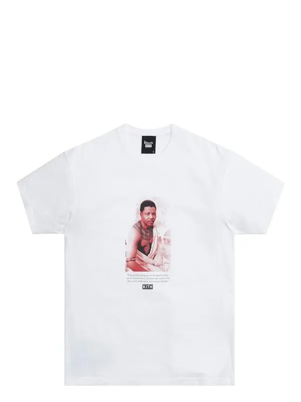 Kith For Mandela Day 2021 Triumph Vintage Tee Shirt - White
