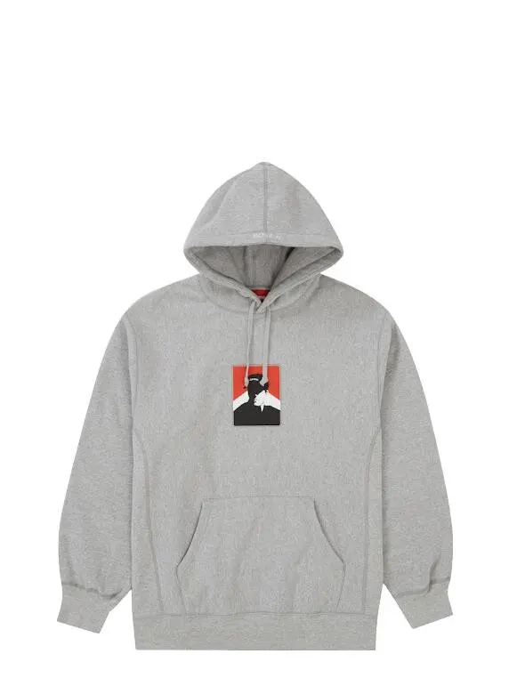 Supreme Portrait Hooded Sweatshirt - Heather Grey