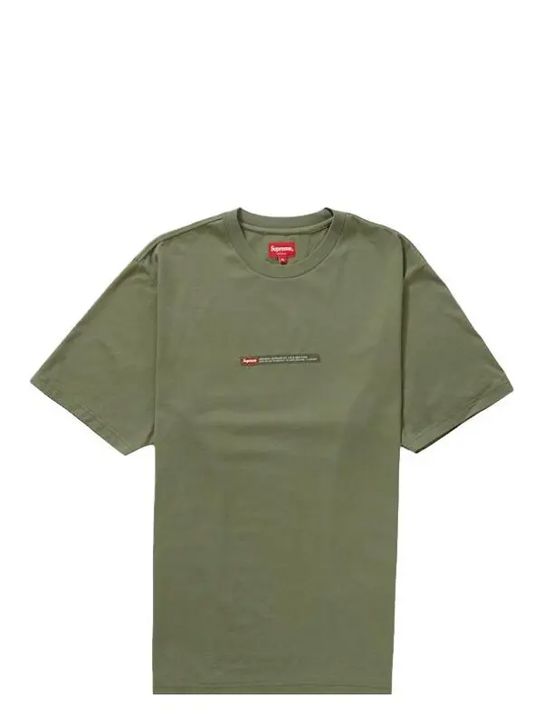 Supreme Property Label Short Sleeve Top - Olive
