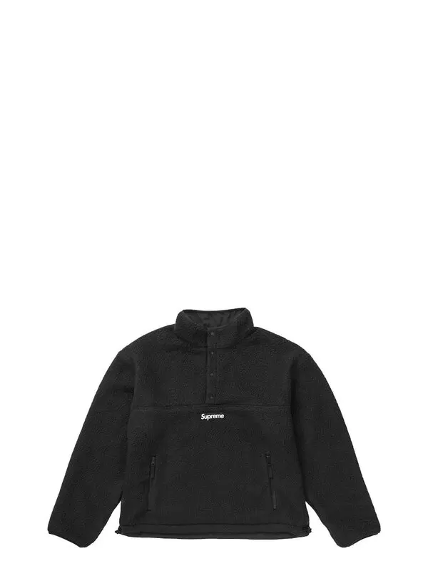 Supreme Polartec Shearling Reversible Pullover - Black