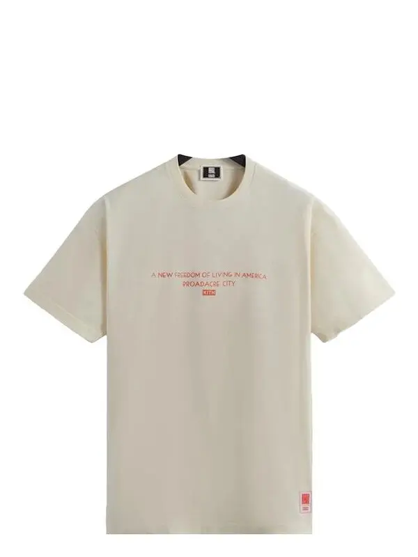 Kith Frank Lloyd Wright Foundation Drawing Tee Shirt - Sandrift