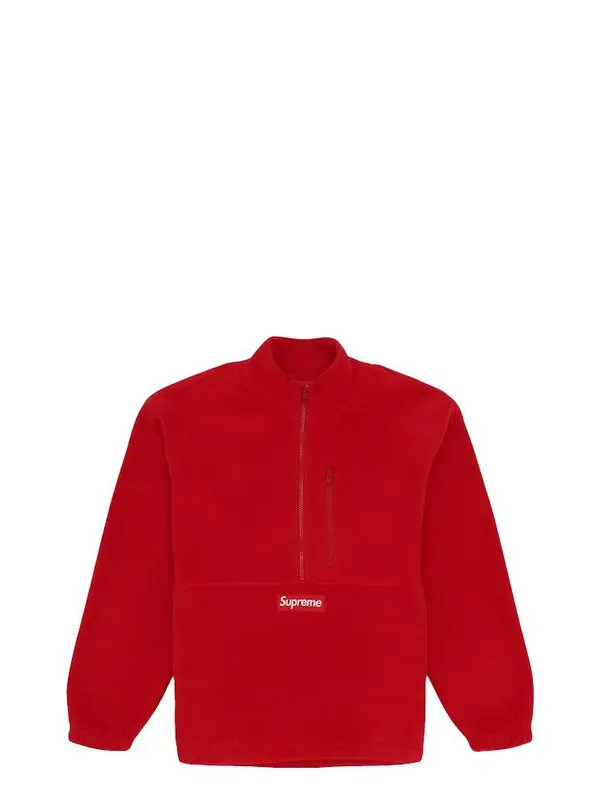Supreme Polartec Half Zip Pullover - Red
