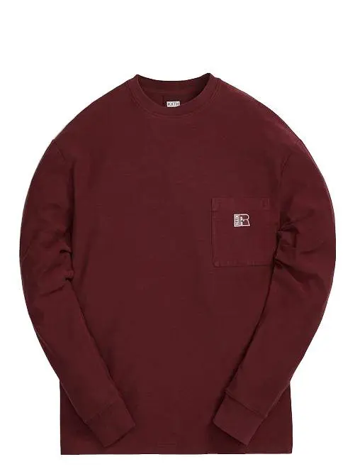 Kith For Russell Athletic Quinn Long Sleeve Tee Shirt - Magma