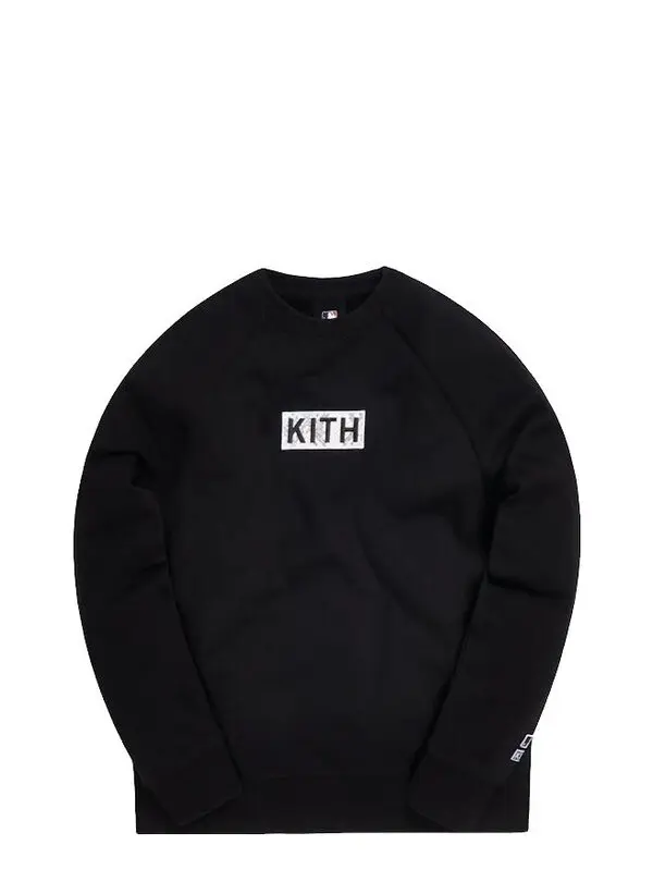 Kith For Major League Baseball Los Angeles Dodgers Arched Crewneck Sweatshirt - Black