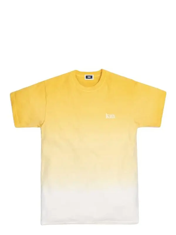 Kith Dip Dye Tee Shirt - Yellow