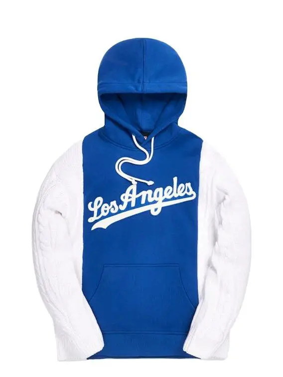 Kith For Major League Baseball Los Angeles Dodgers Combo Hoodie - Royal Blue