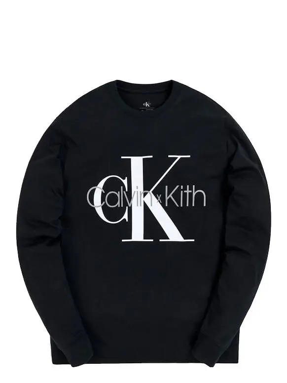 Kith For Calvin Klein Long Sleeve Tee Shirt - Black