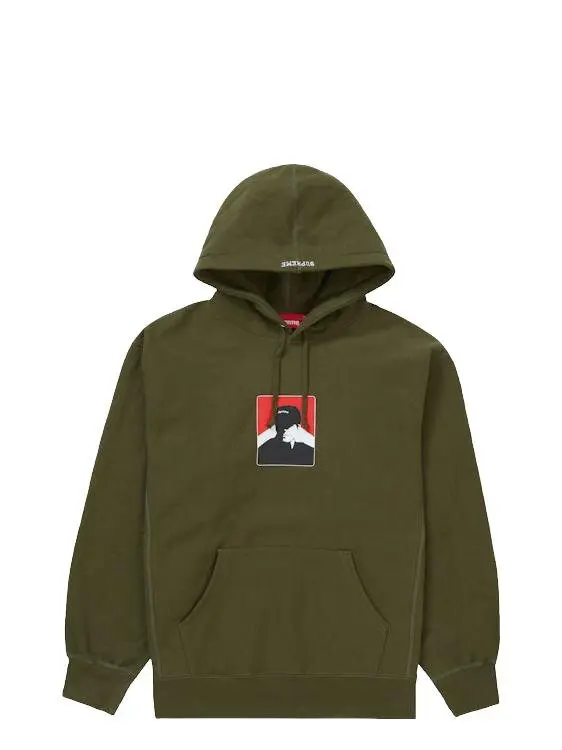 Supreme Portrait Hooded Sweatshirt - Dark Olive