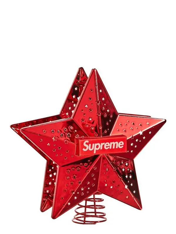 Supreme Projecting Star Tree Topper - Red