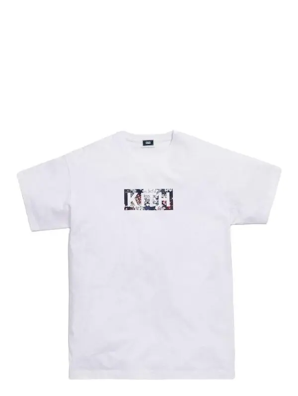Kith Floral Classic Logo Tee Shirt - White
