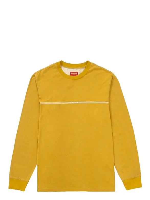 Supreme Printed Stripe Long Sleeve Top - Gold