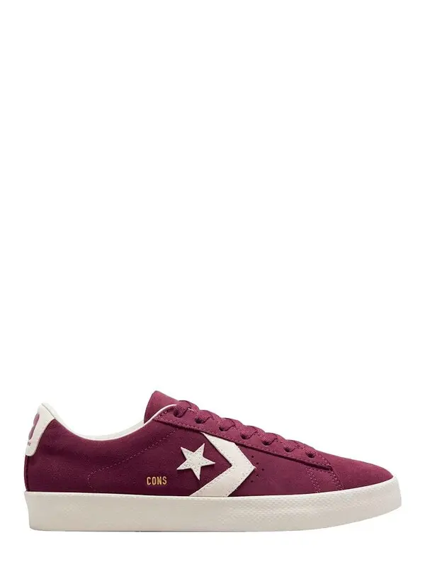 CONVERSE Cons Pro Leather Vulc Pro Suede Low Top Sneakers - Cherry Vision/egret