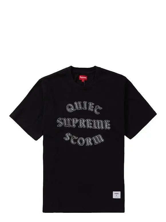 Supreme Quiet Storm Short Sleeve Tee Shirt - Black