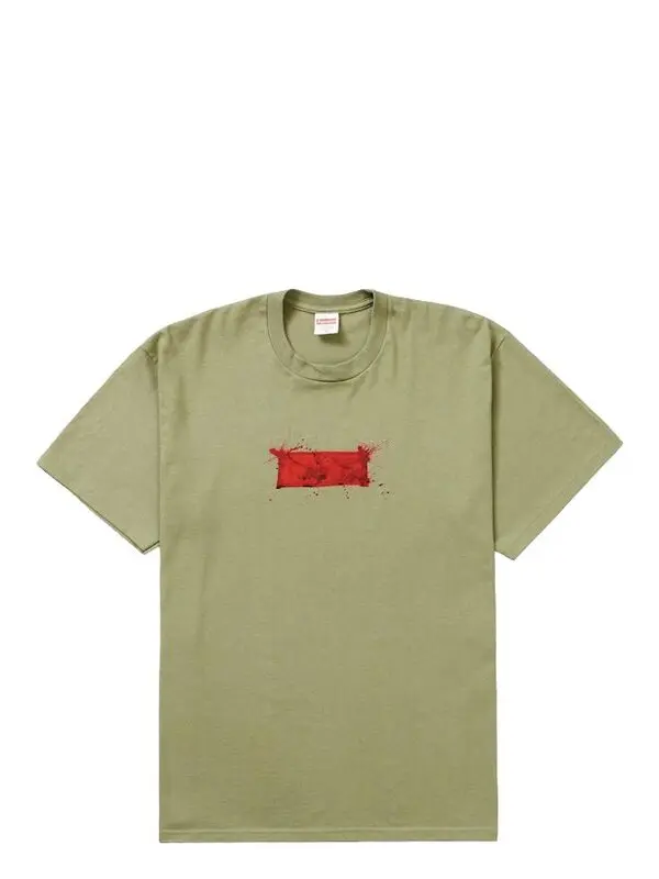 Supreme Ralph Steadman Box Logo Tee Shirt - Light Olive