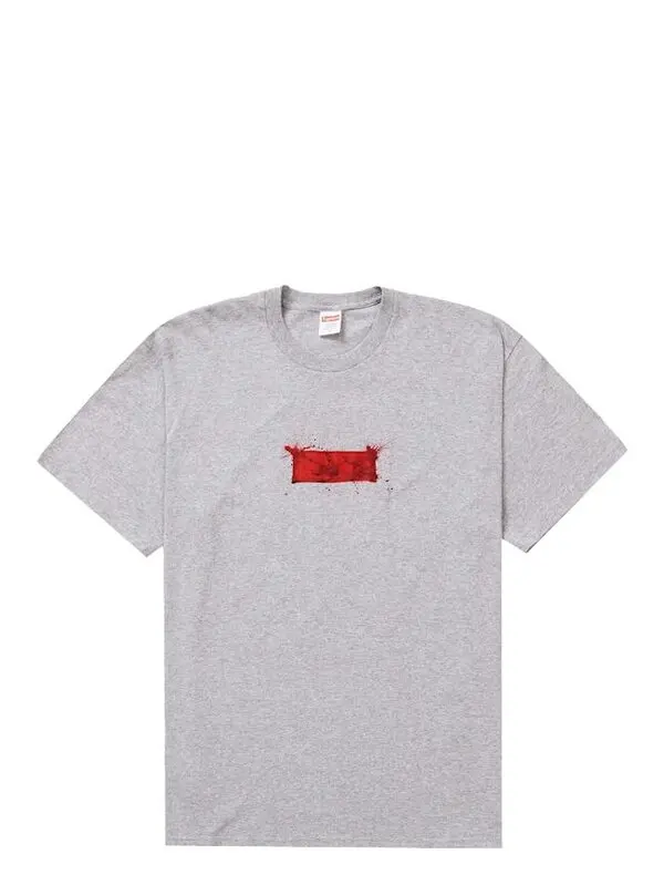 Supreme Ralph Steadman Box Logo Tee Shirt - Heather Grey