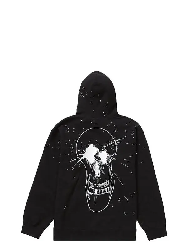 Supreme Ralph Steadman Skull Hooded Sweatshirt - Black