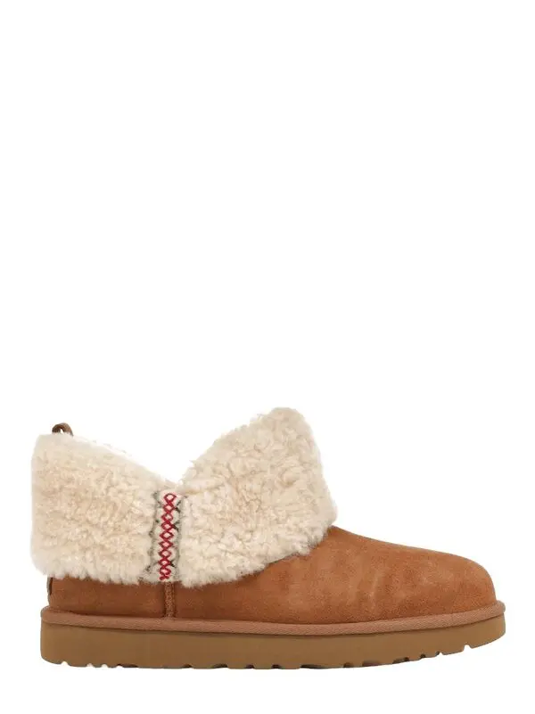 UGG Classic Ultra Mini Boot Heritage Braid - Chestnut