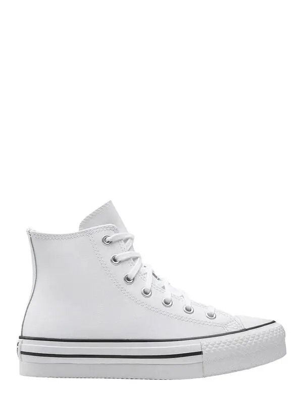 CONVERSE Chuck Taylor All Star Eva Lift Hi Leather Sneakers - White/natural Ivory/black