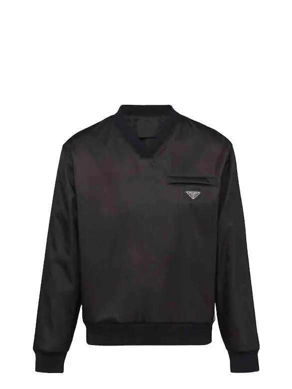 Adidas For Prada Re-nylon Sweatshirt - Black