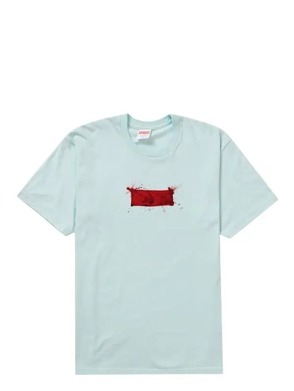 Supreme Ralph Steadman Box Logo Tee Shirt - Pale Blue