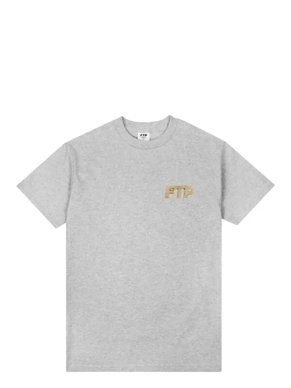 FTP Bling Logo Tee Shirt - Heather Grey
