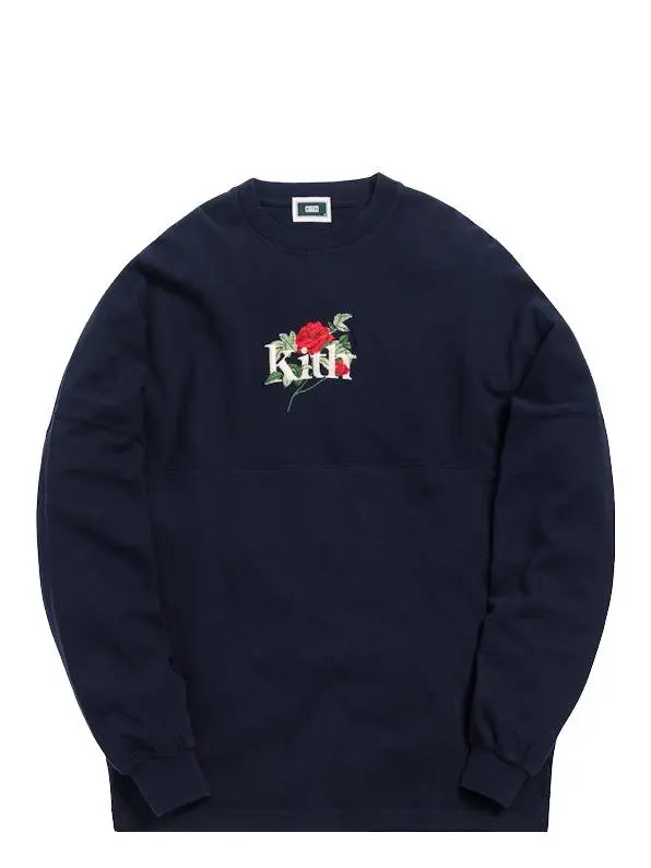 Kith Gardens Of The Mind Long Sleeve Tee Shirt - Navy Blue