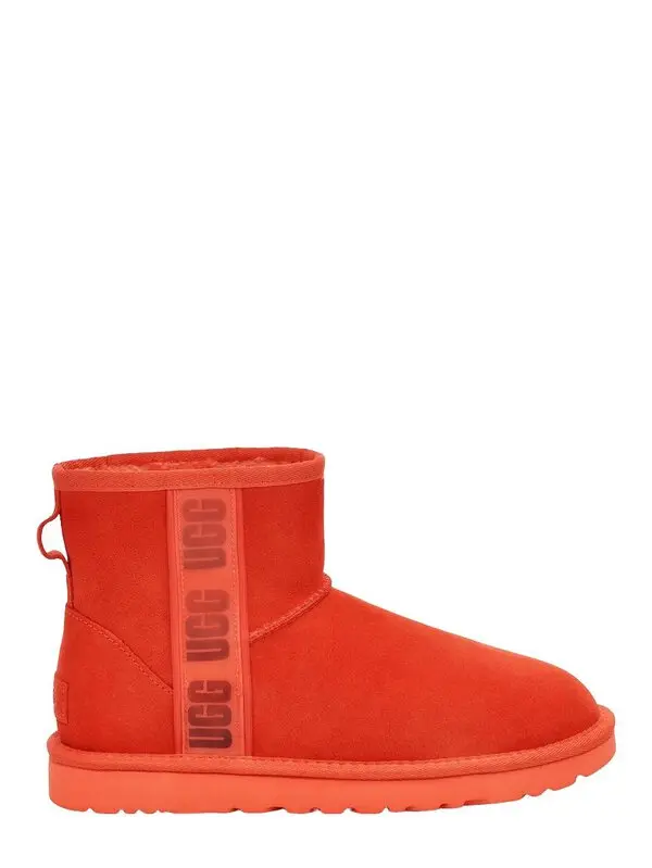 UGG Classic Mini Ii Side Logo Boot - Hazard Orange