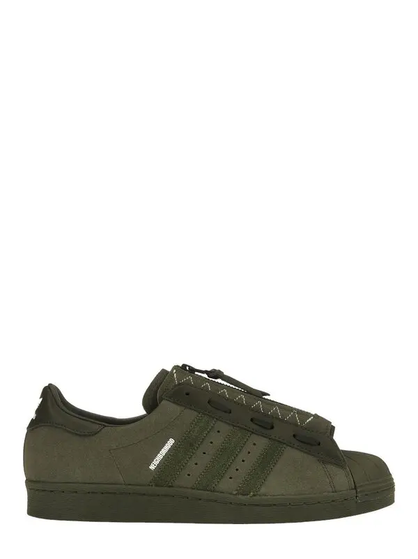 Adidas Superstar 80s Neighborhood Sneakers - Dark Green/white
