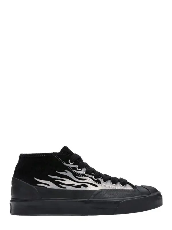CONVERSE Jack Purcell Chukka Mid Sneakers - Black/silver