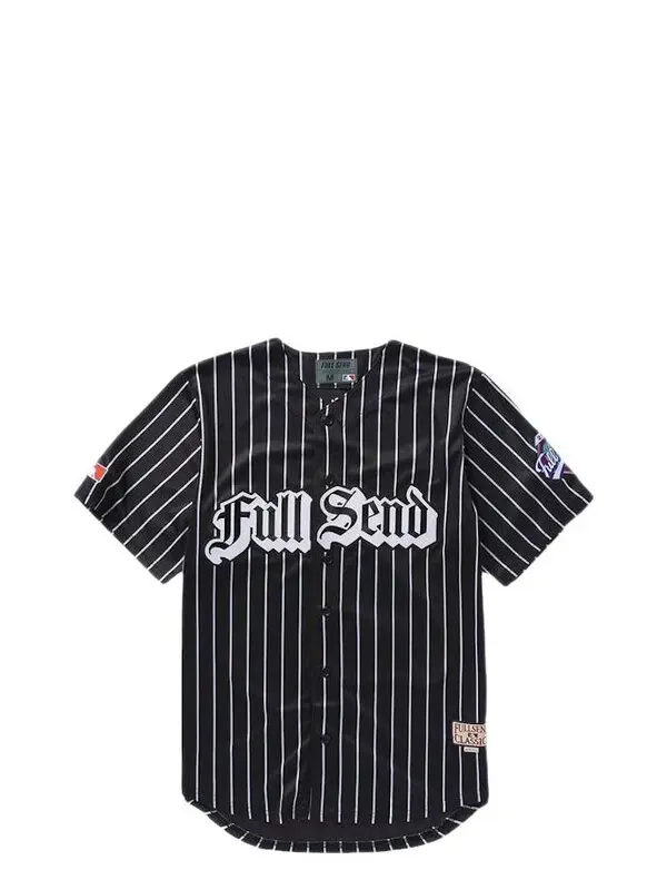 FULL SEND Bronx Baseball Jersey - Black