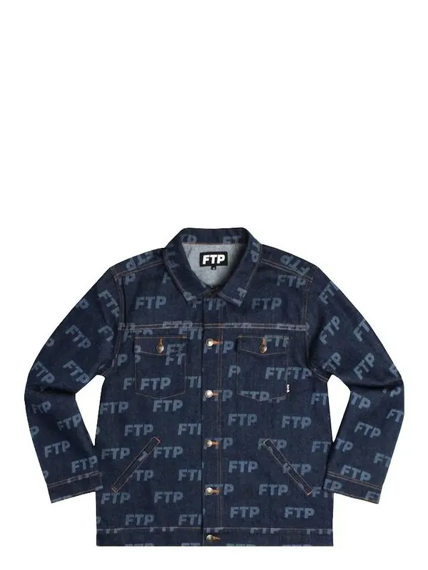FTP All Over Denim Jacket - Indigo