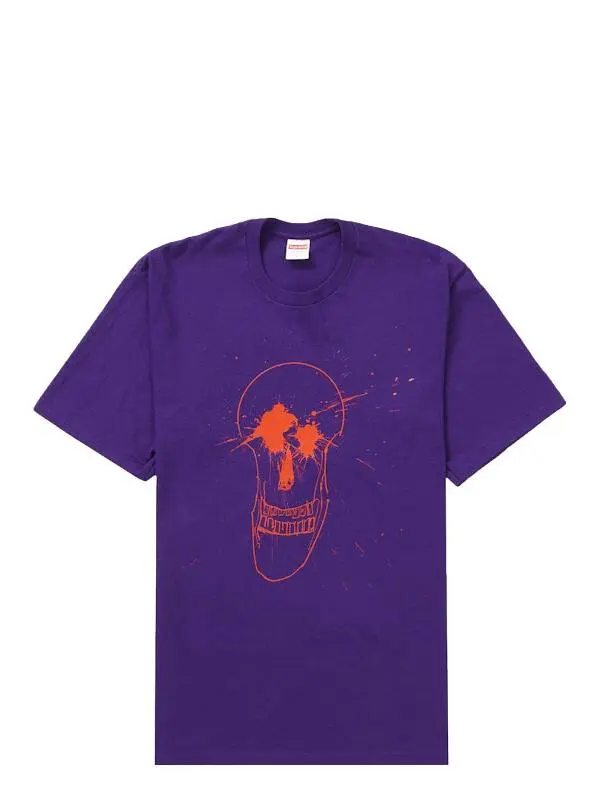 Supreme Ralph Steadman Skull Tee Shirt - Purple