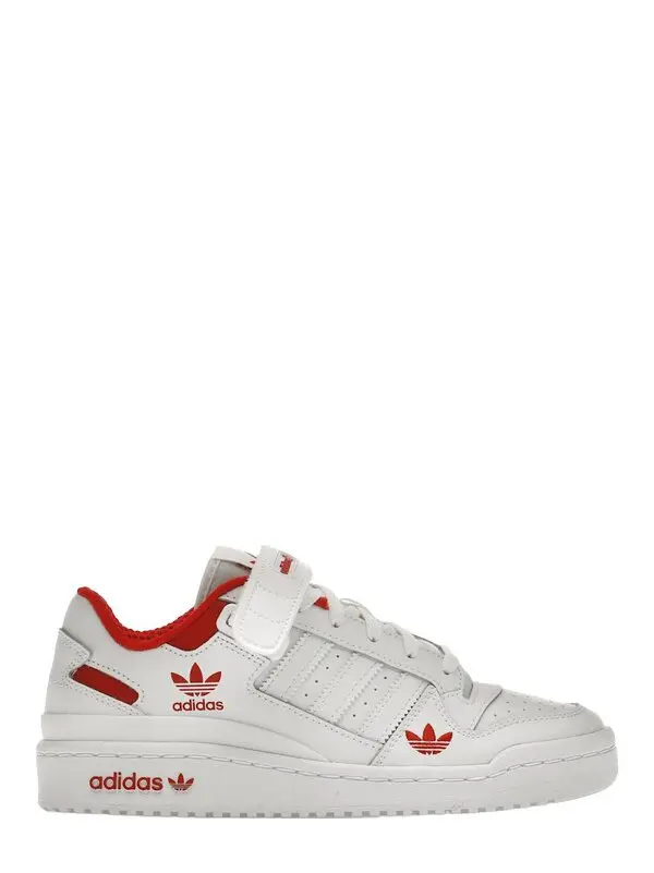 Adidas Forum Low Sneakers - Cloud White/red