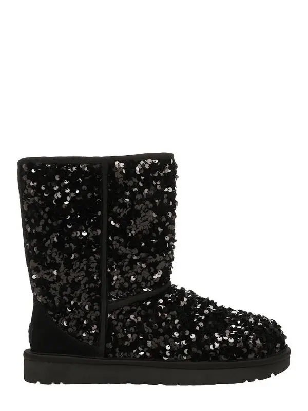 UGG Classic Short Sequin Boots - Black