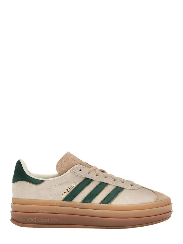 Adidas Gazelle Bold Sneakers - Cream White/collegiate Green/magic Beige