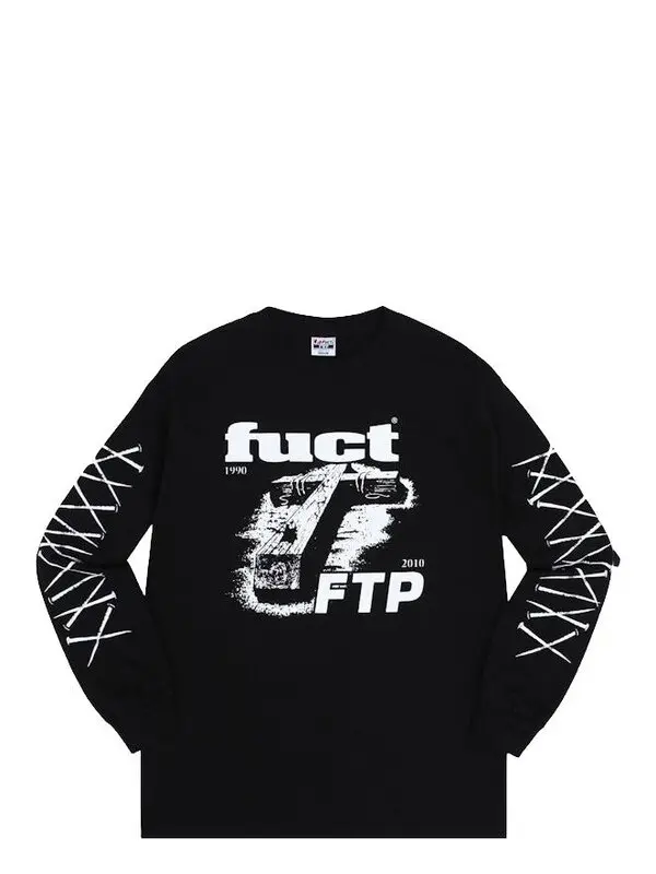 FTP X Fuct Fallen Cross Long Sleeve Tee Shirt - Black