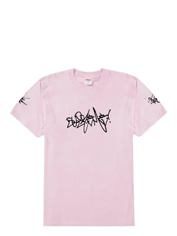 Supreme Rammellzee Tag Tee Shirt - Light Pink