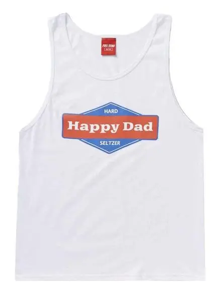 FULL SEND Happy Dad Tank - White