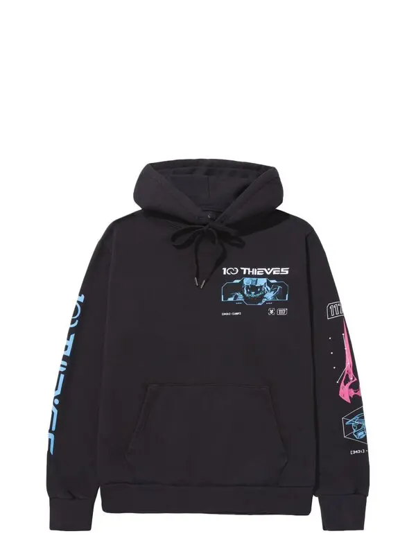 100 THIEVES X Halo Energy Sword Fleece Hoodie - Black