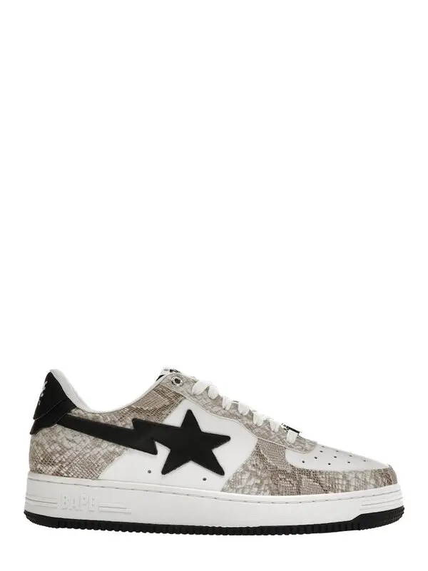 BAPE A Bathing Ape Sta Sneakers - Beige/white/black