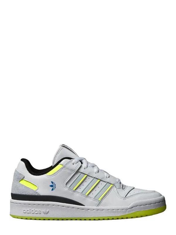 Adidas Forum Low Cl Indigo Herz - Cloud White/halo Blue/solar Yellow